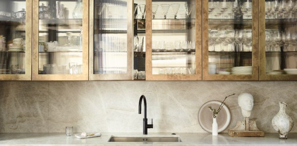 Fluted glass kitchen cabinets are the new home must-have