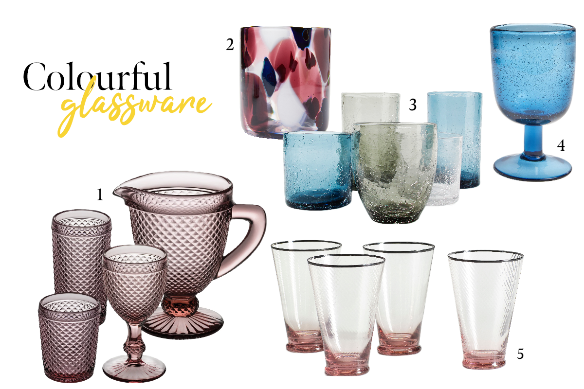 Colourful dining: trendy translucent tableware