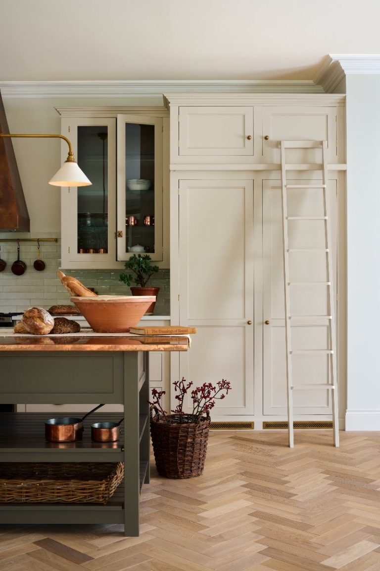 Kitchen ladder ideas to gain extra storage space