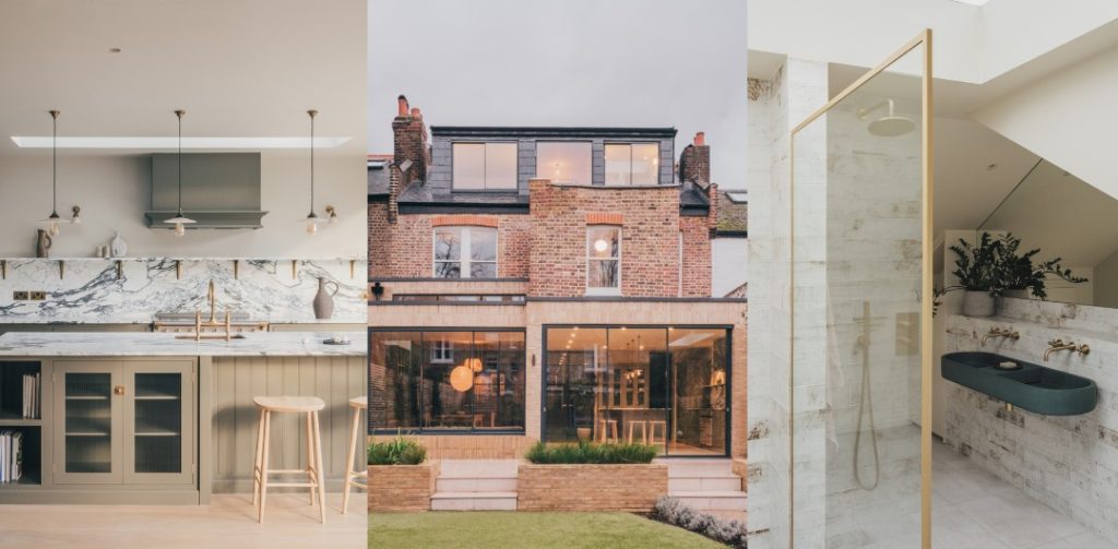 Rear extension and loft conversion of an Edwardian terrace house