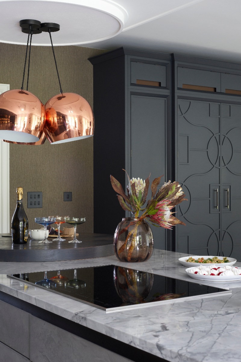 Tour this glamorous open-plan kitchen in a new-build home
