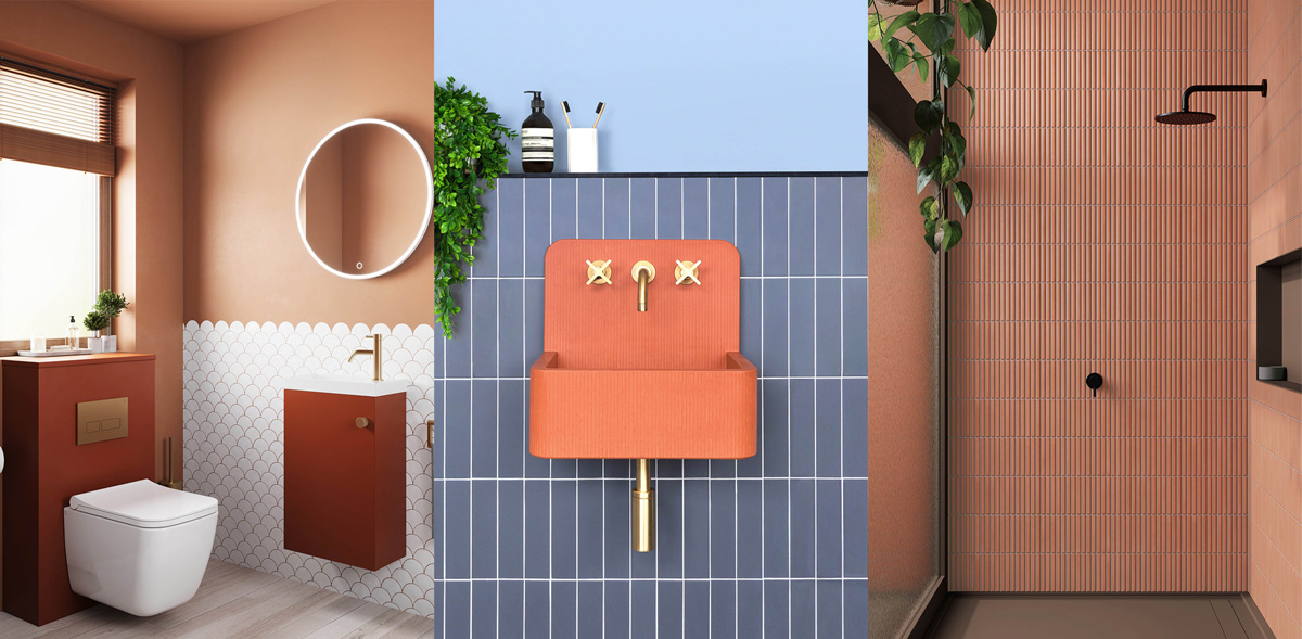 Terracotta Interior Design Bathrooms