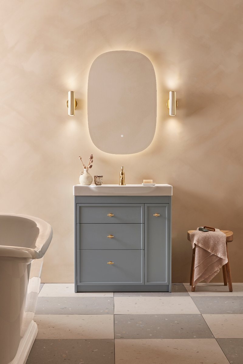 Boost your bathroom style with these colourful vanity unit ideas