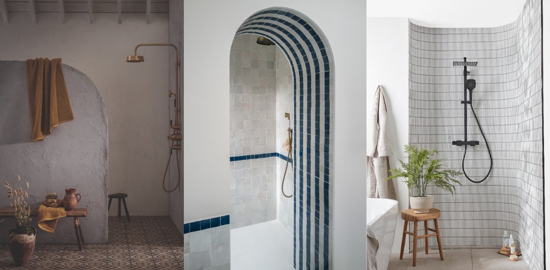 How to have a curved shower wall