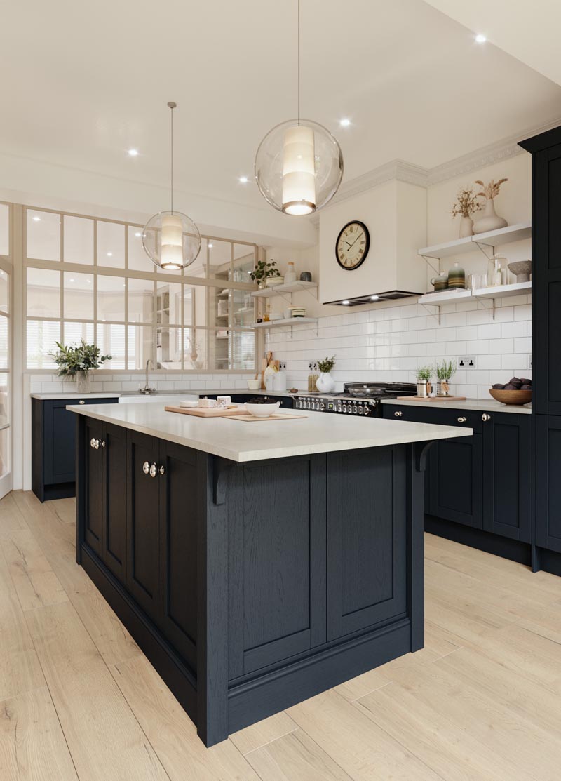 Why navy kitchens are back on renovators' radars