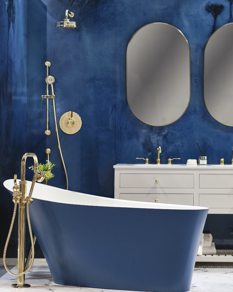 Navy bathroom design ideas for a timeless look