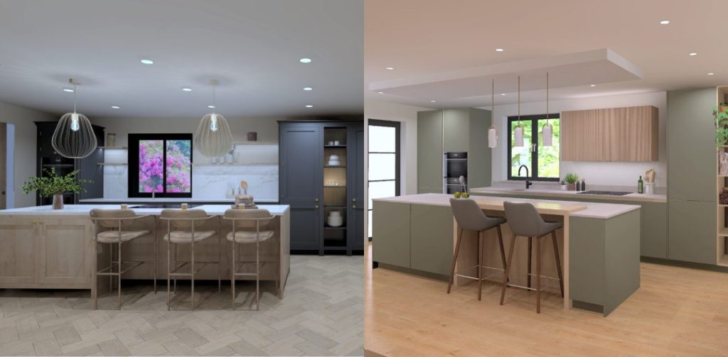 Two designers come up with ideas for an open Scandi-style kitchen
